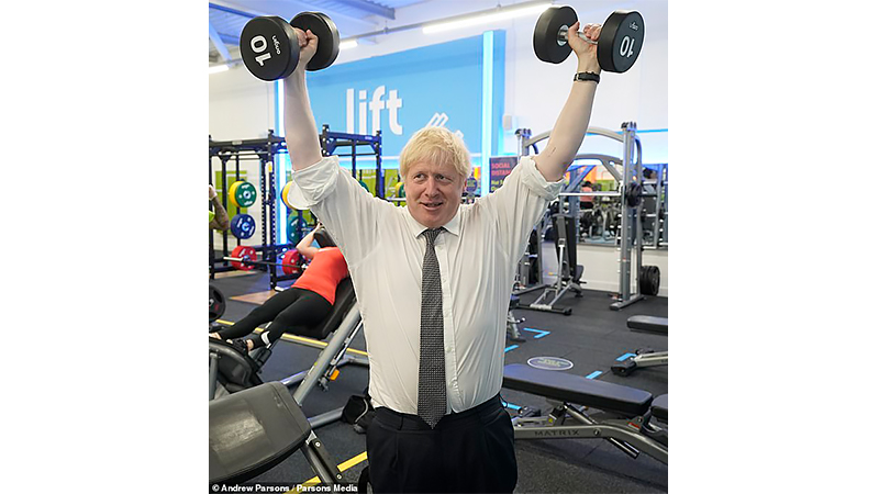 Visita sorpresa de Boris Johnson a un gimnasio de The Gym Group