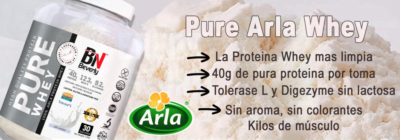 Pure whey de Beverly Nutrition, elaborada al 100% con proteína pura de ...